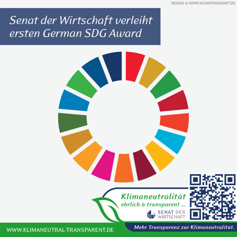 Senat der Wirt­schaft verleiht ersten German SDG Award - Senat der ...